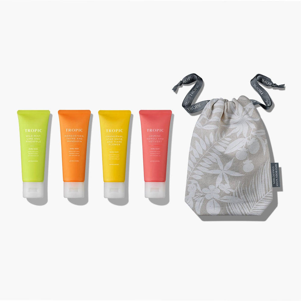 Mini Body Wash Collection | 4 x 50ml | Tropic Skincare