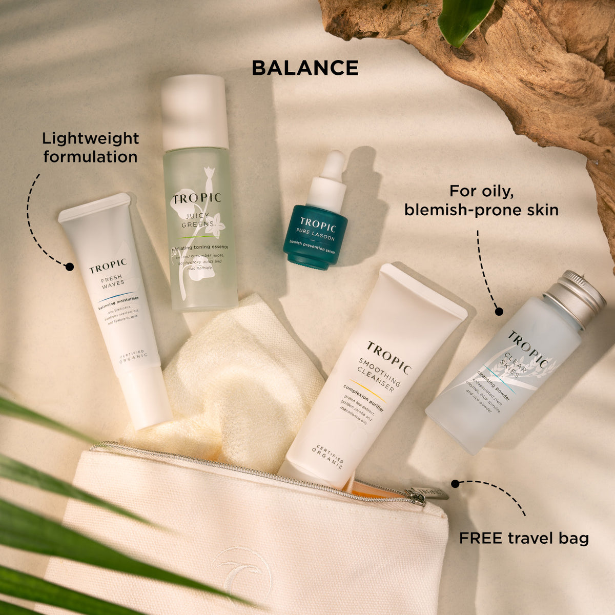 Skincare Discovery Kit | Travel Skincare Set | Tropic Skincare